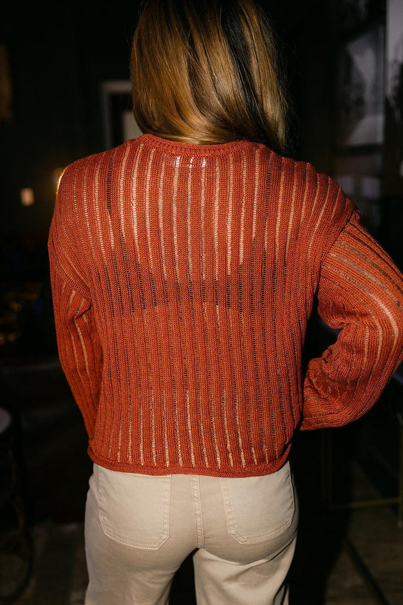 The Amberlyn Knit Sweater in Clay – The Good Babes Co. LLC
